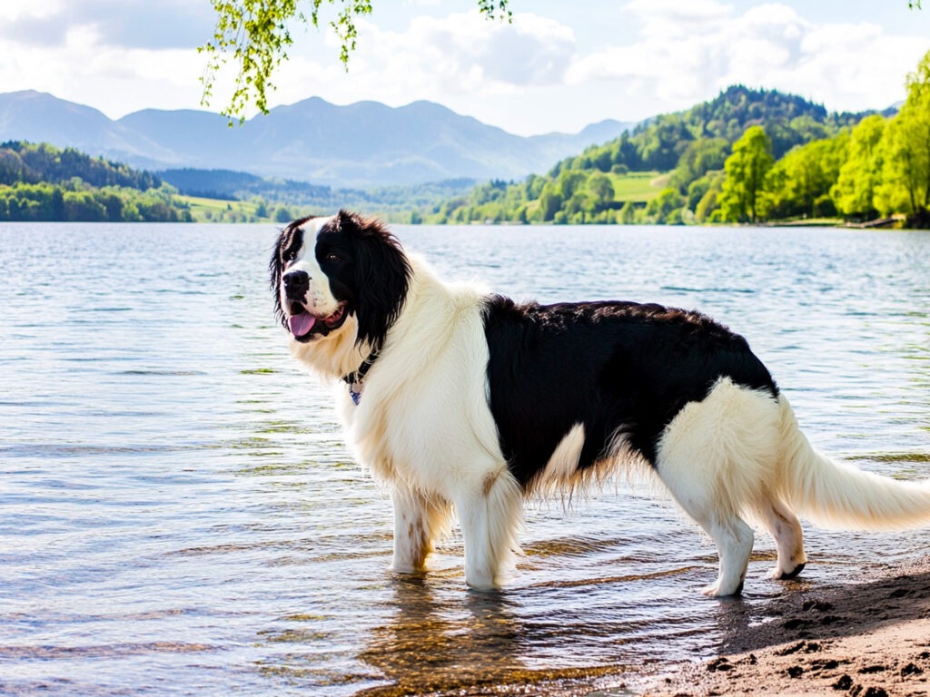 Landseer: The Gentle, Loyal, and Majestic Water-Rescue Dog